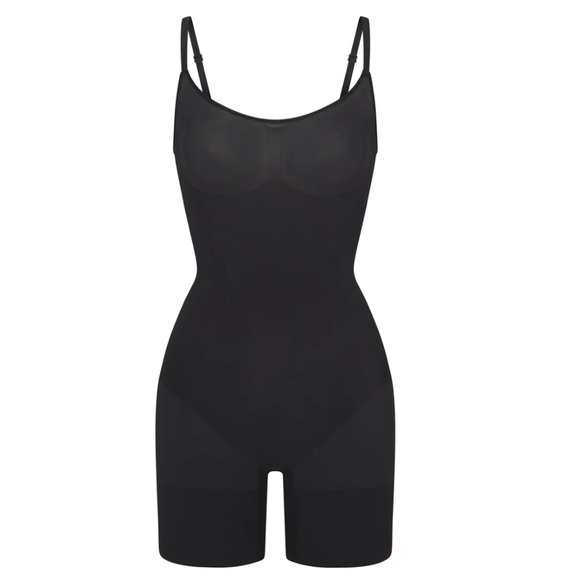 SKIMS | Tops | Skims Everyday Sculpt Mid Thigh Bodysuit | Poshmark